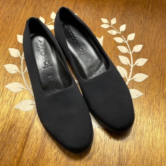 Ecco | Shoes | Womens Ecco Felicia Stretch Wedge Black Shoes Size 4 ...